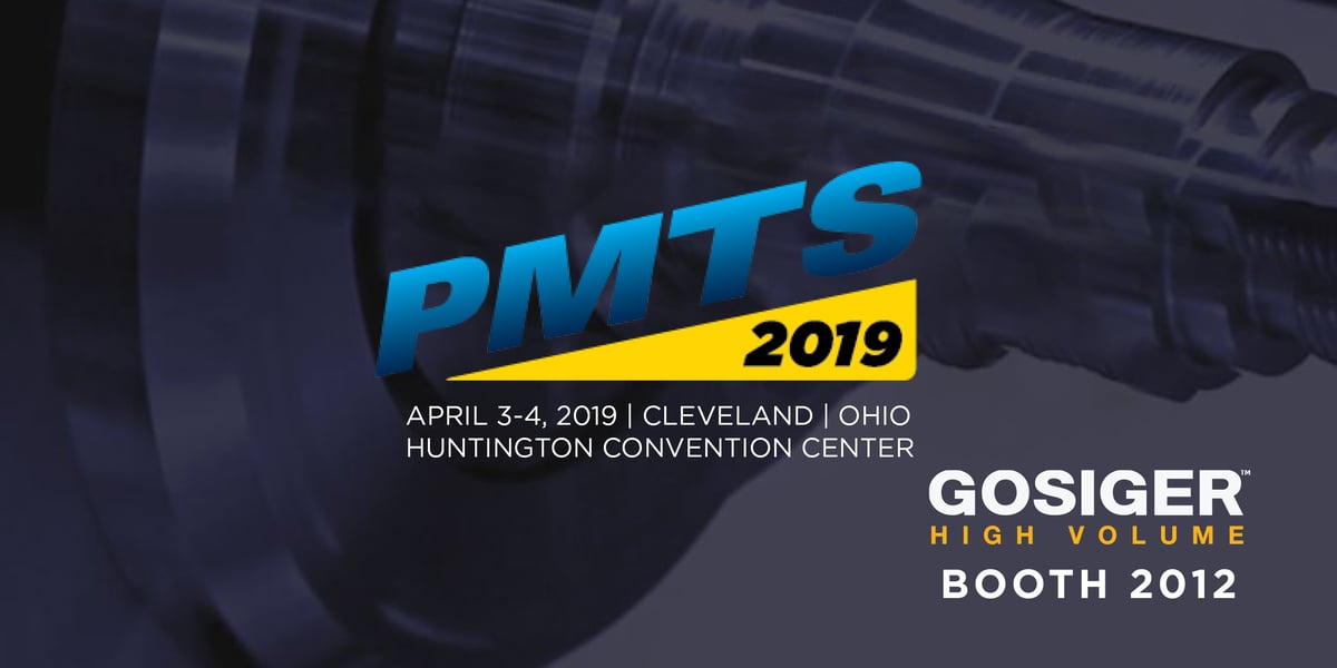 Gosiger High Volume Products Displayed in PMTS 2019 Booth 2012